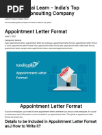 Sample Assignment Letter | PDF
