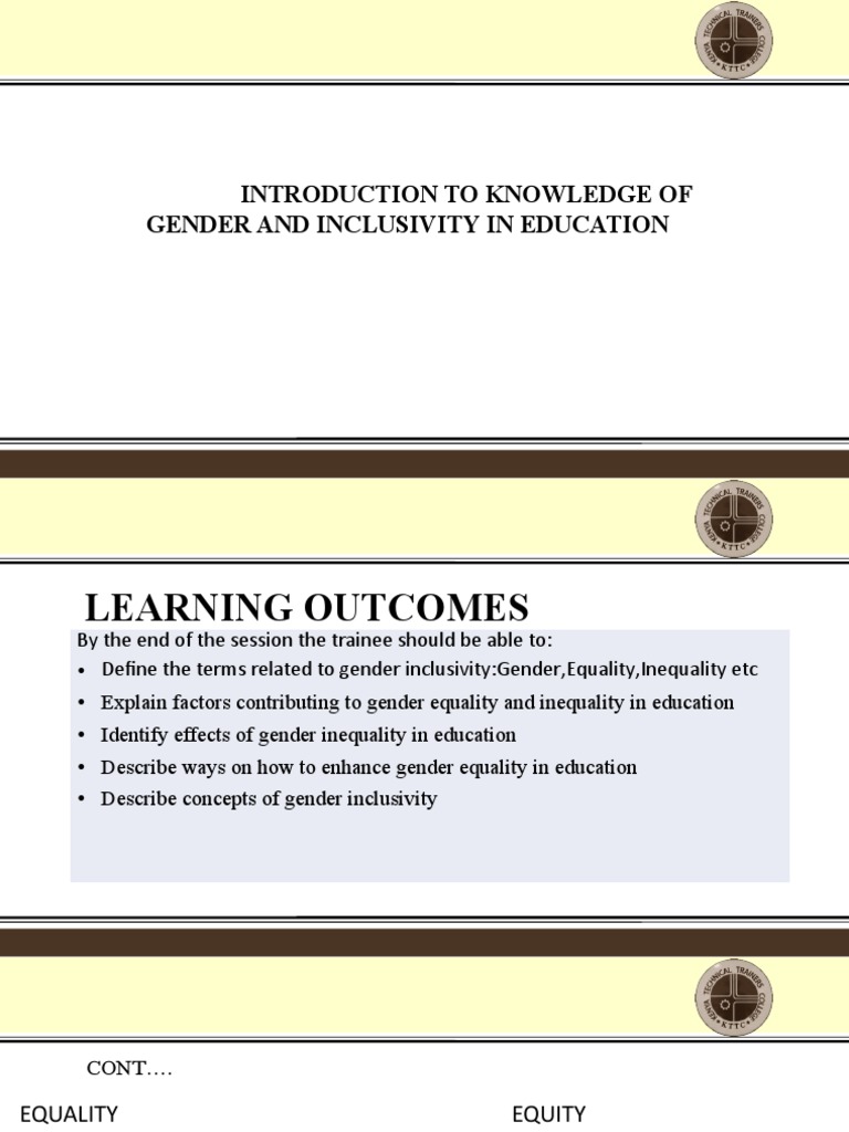 Final Equality and Gender Notes 2021 | PDF | Gender Studies | Gender ...
