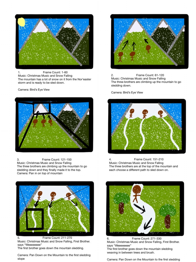 Winter Wonderland Storyboard | PDF