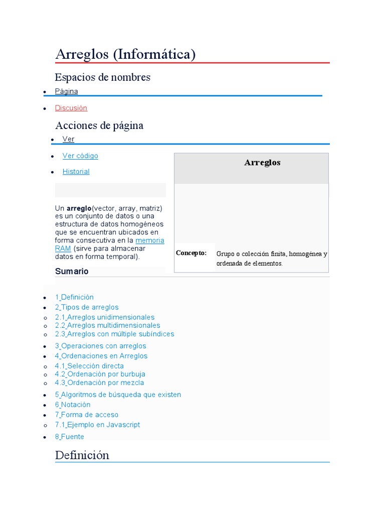 Arreglos | PDF | Informática teórica | Informática