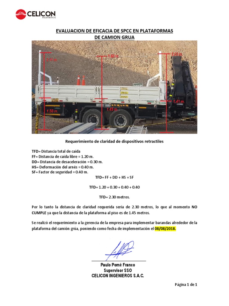 Evaluacion de Eficacia de SPCC en Plataformas Celicon | PDF