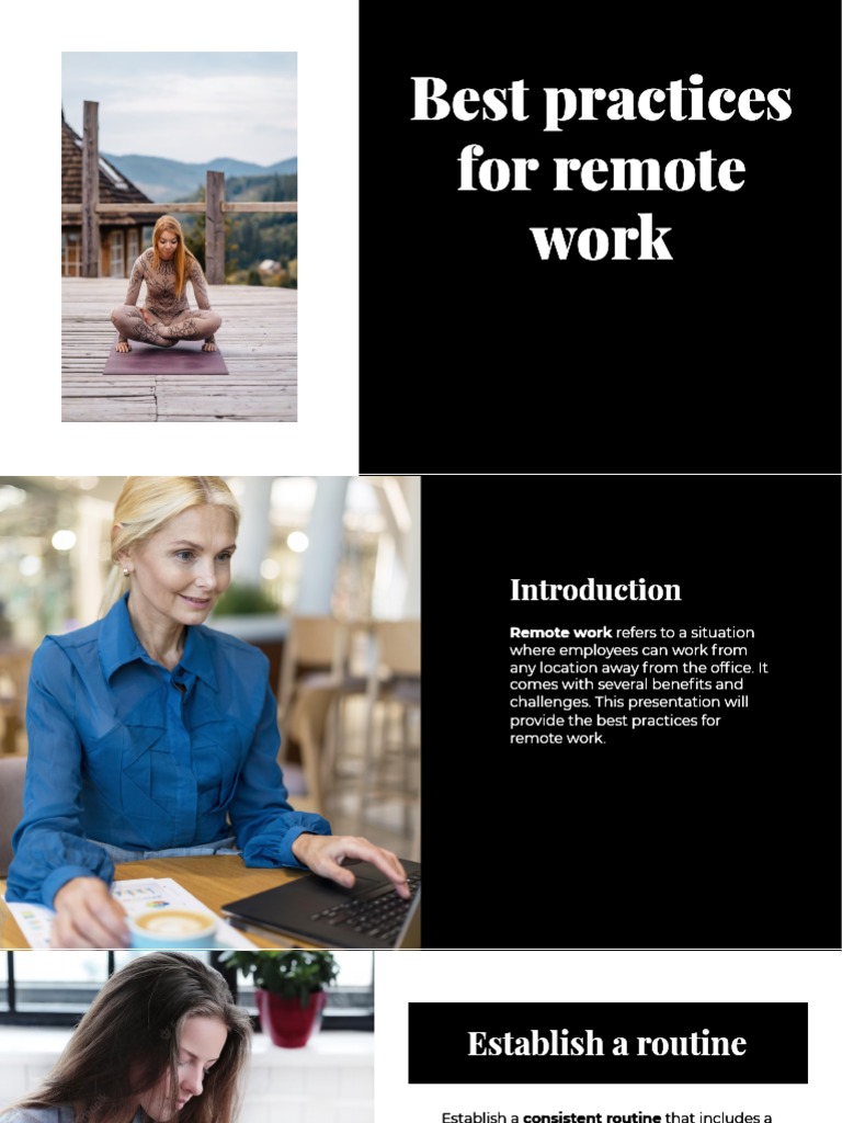 BEst Practices For Remote Work | PDF