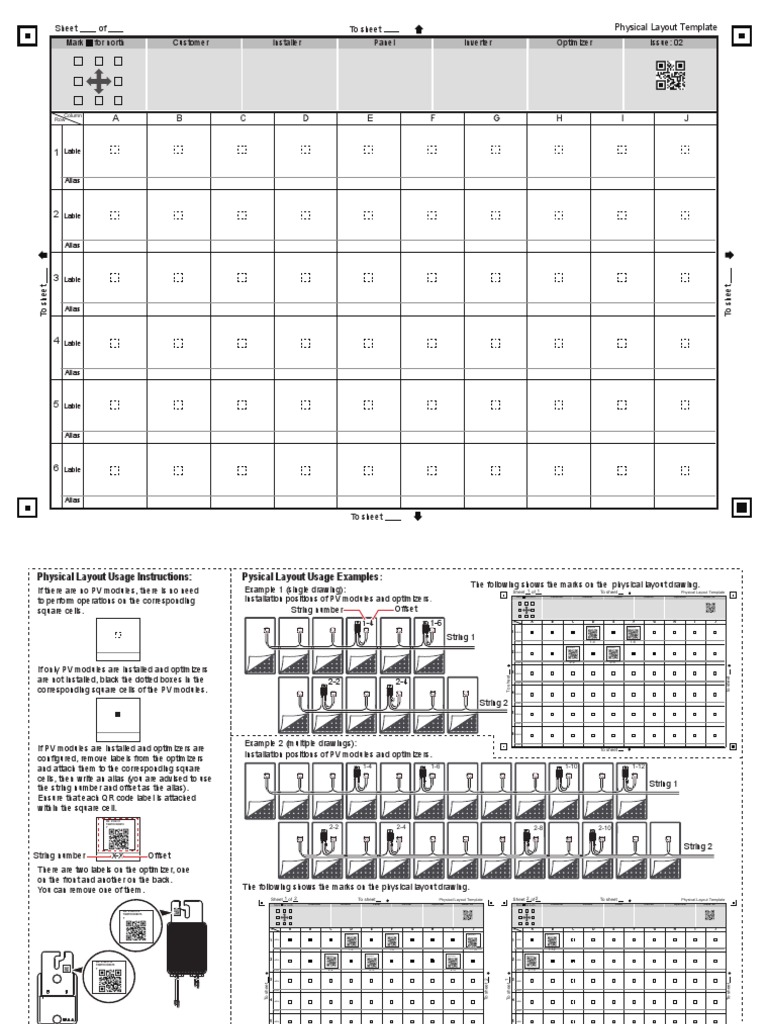 Physical Layout Template Instructions | PDF | Solar Panel | Computing