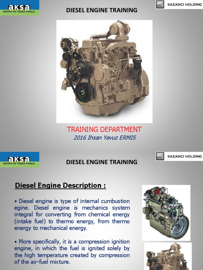 2 - Diesel Engine Training | PDF | Internal Combustion Engine | Diesel ...