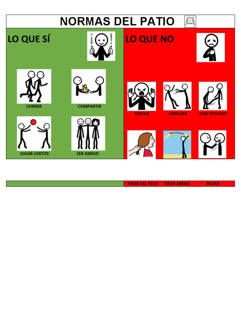 NORMAS DEL PATIO Horizontal No Tachado | PDF