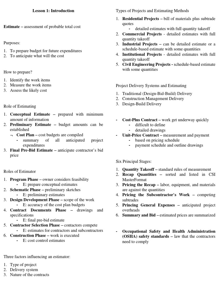 Lesson-1-3 CEQTYS | PDF | General Contractor | Business