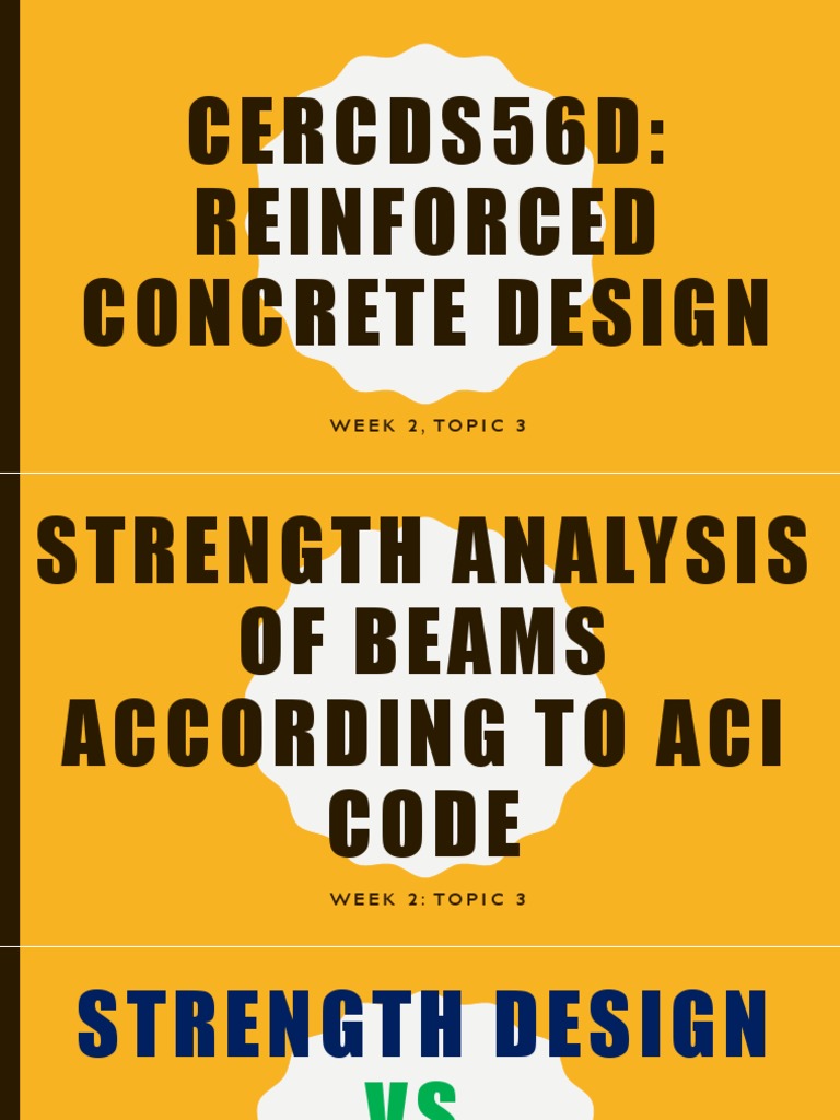 Topic 3 - Strength Analysis of Beams According To ACI Code PDF | PDF ...