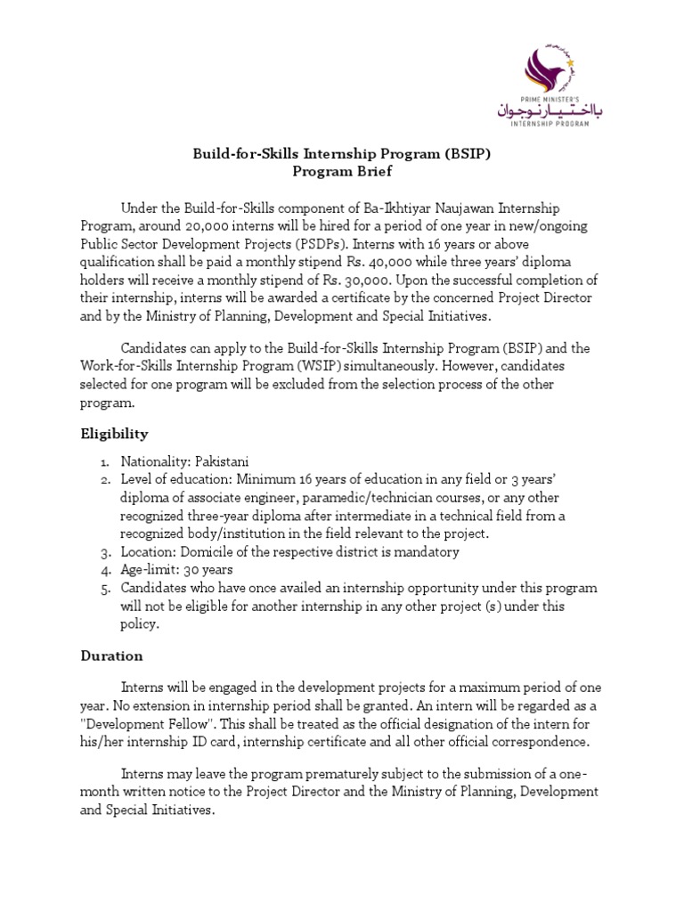 Build-for-Skills Internship Program Guide | PDF | Internship | Job Hunting