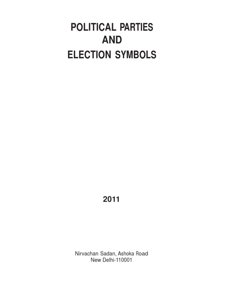 The Election Symbols (Reservation and Allotment) Order, 1968 | PDF ...