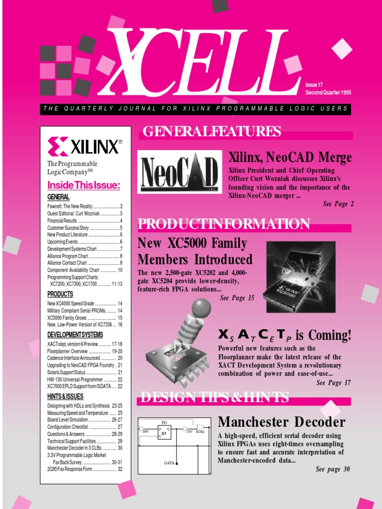 1995 Xilinx XCell No. 17 PDF | PDF | Field Programmable Gate Array | Electronic Engineering