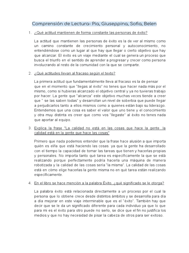 Comprension de Texto - No Mas Palidas | PDF | Cognición | Ciencia cognitiva