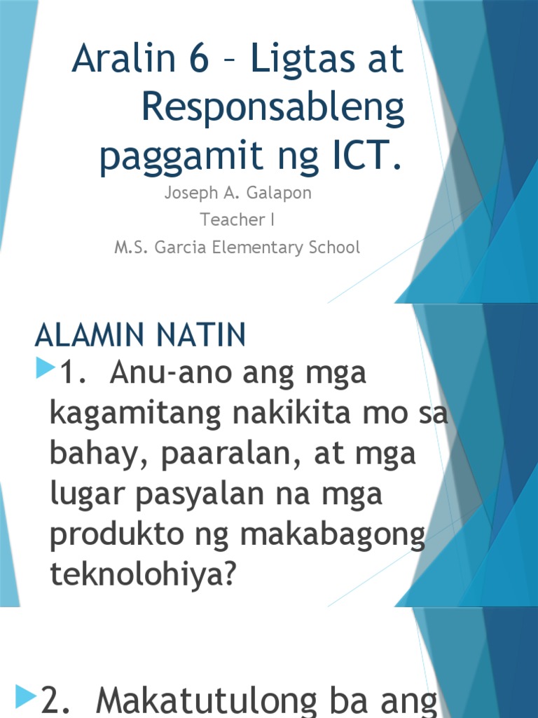 EPP 5 Entreprenuer and ICT Lesson 6 | PDF