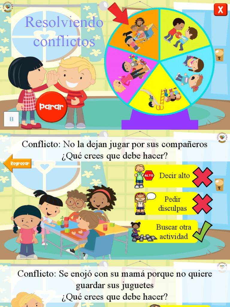 RULETA RESOLUCIÓN DE CONFLICTOS - PPSX | PDF