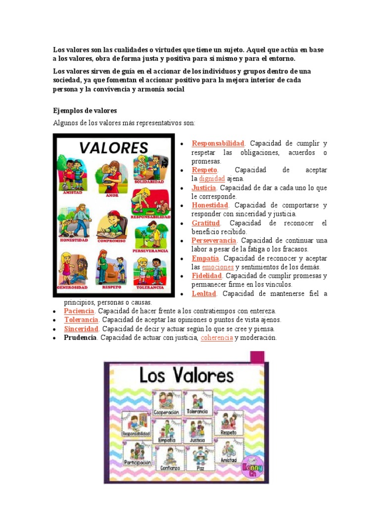 Valores | PDF