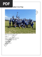Football Tournament SBA Overview | PDF | Association Football | Sports