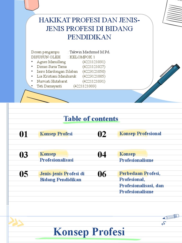 Kel 1 - PPT - Profesi Kependidikan | PDF | Pengembangan Diri