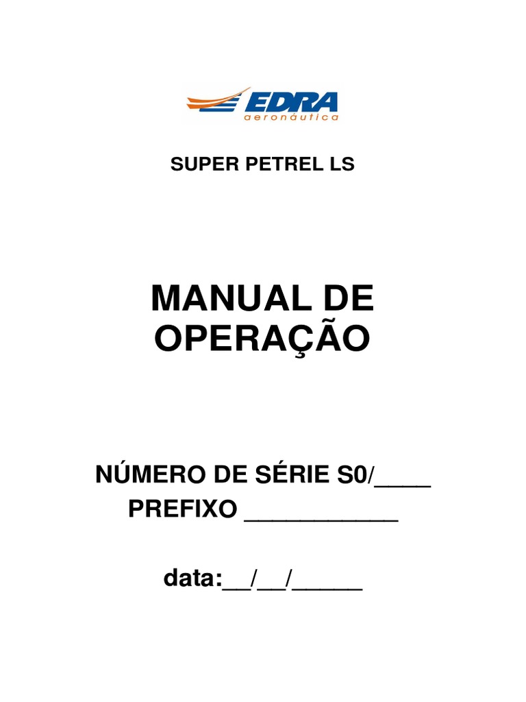 Super Petrel LS - Manual de Operação v1 | PDF | Aileron | Motores