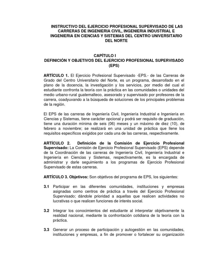 Oficial Instructivo EPS INGENIERIAS 3 OCT | PDF | Ingeniería | Evaluación