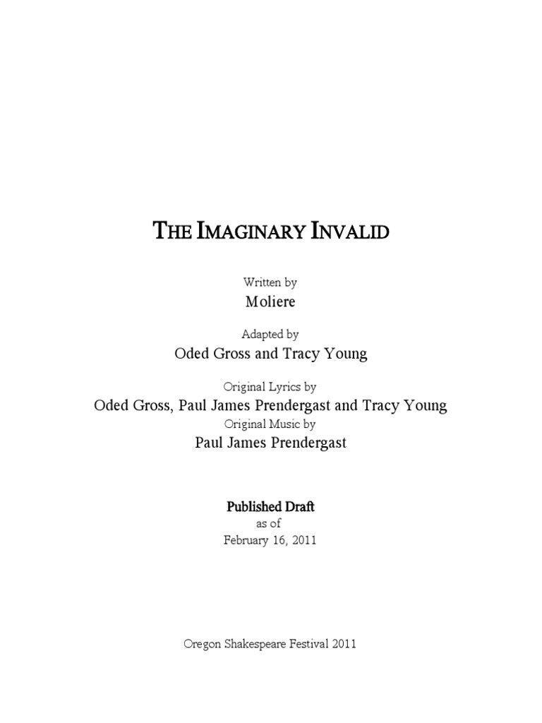 Imaginary Invalid Final Draft 3 8 11 | PDF | Art