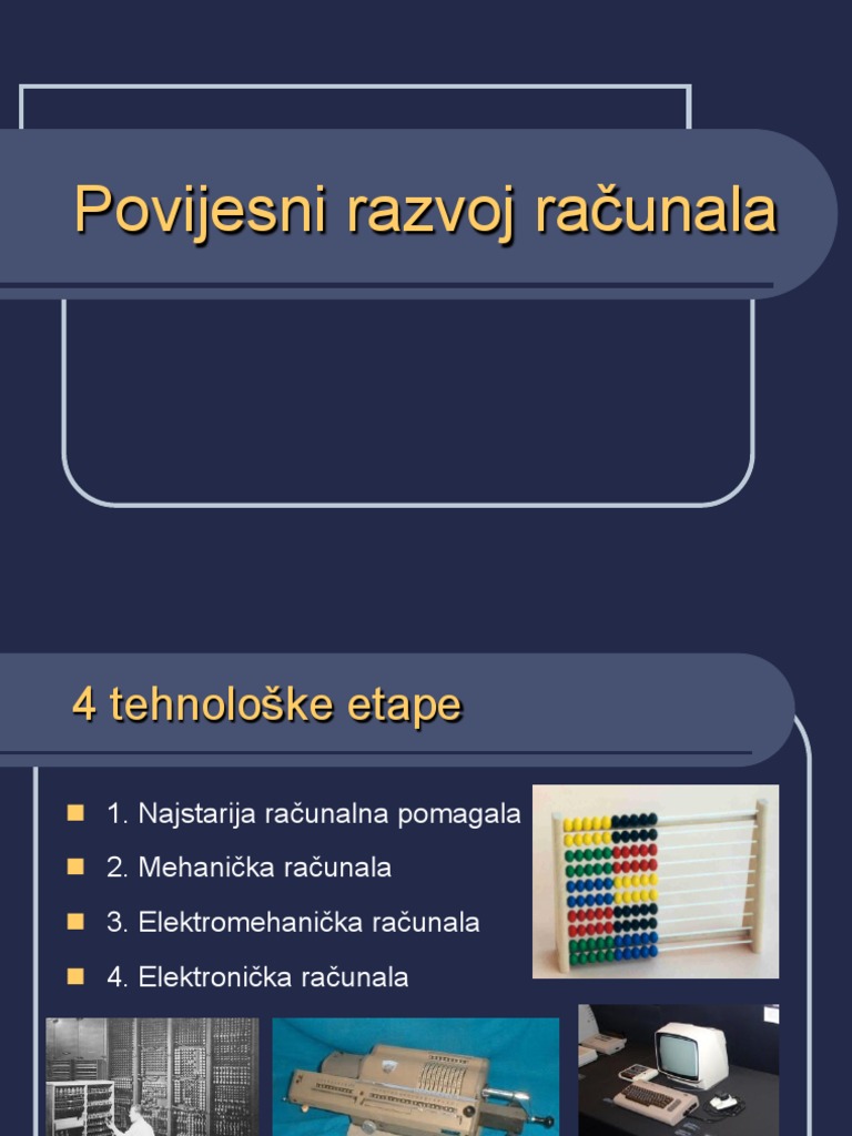 Povijesni Razvoj Racunala | PDF