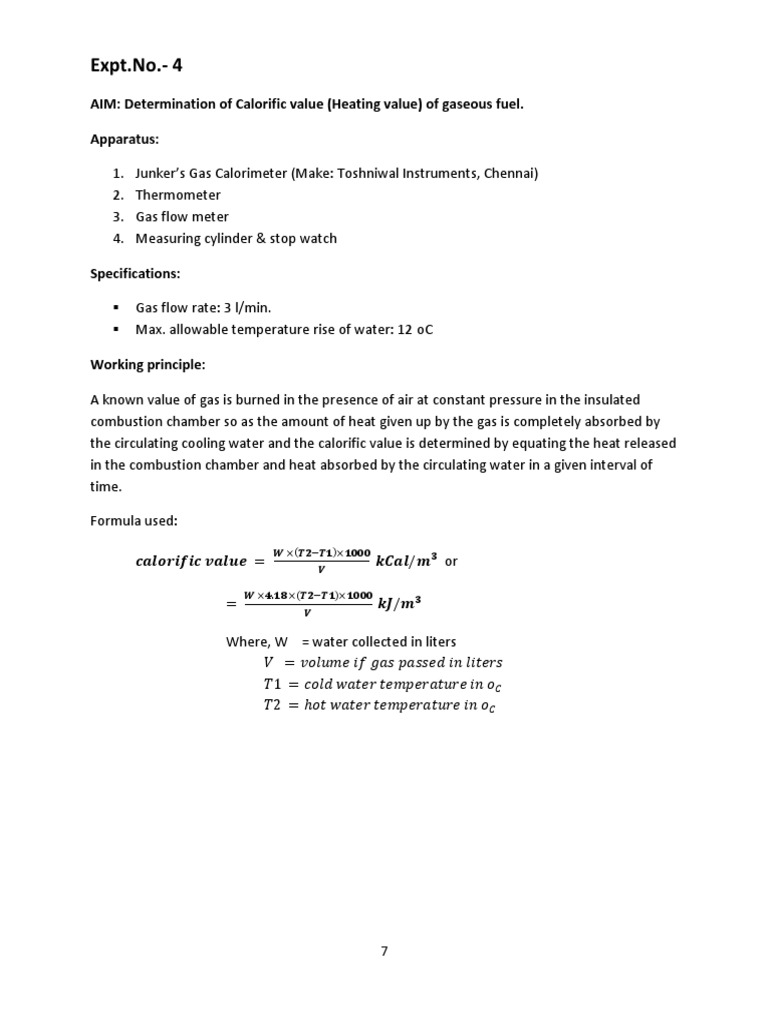 Gas Calorific Value PDF | PDF