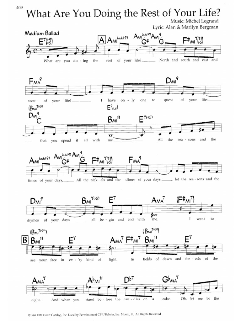 WHAT ARE YOU DOING THE REST OF YOUR LIFE | PDF