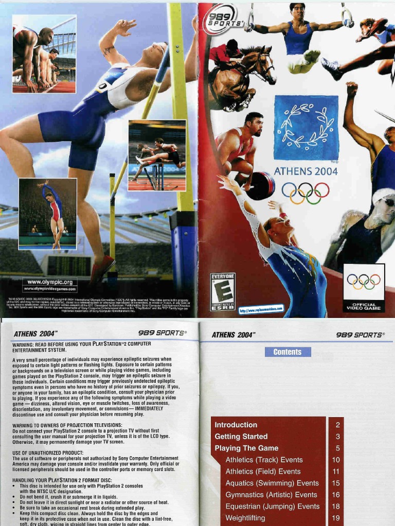Athens 2004 - Manual - PS2 | PDF