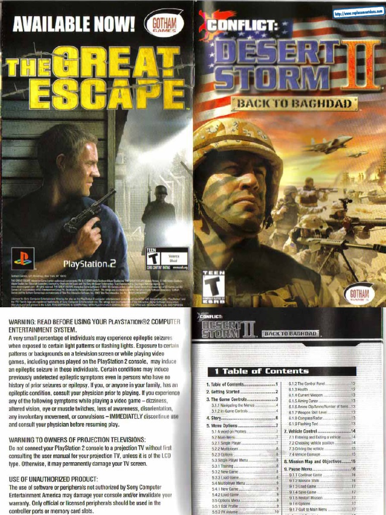 Conflict - Desert Storm II - Manual - PS2 | PDF