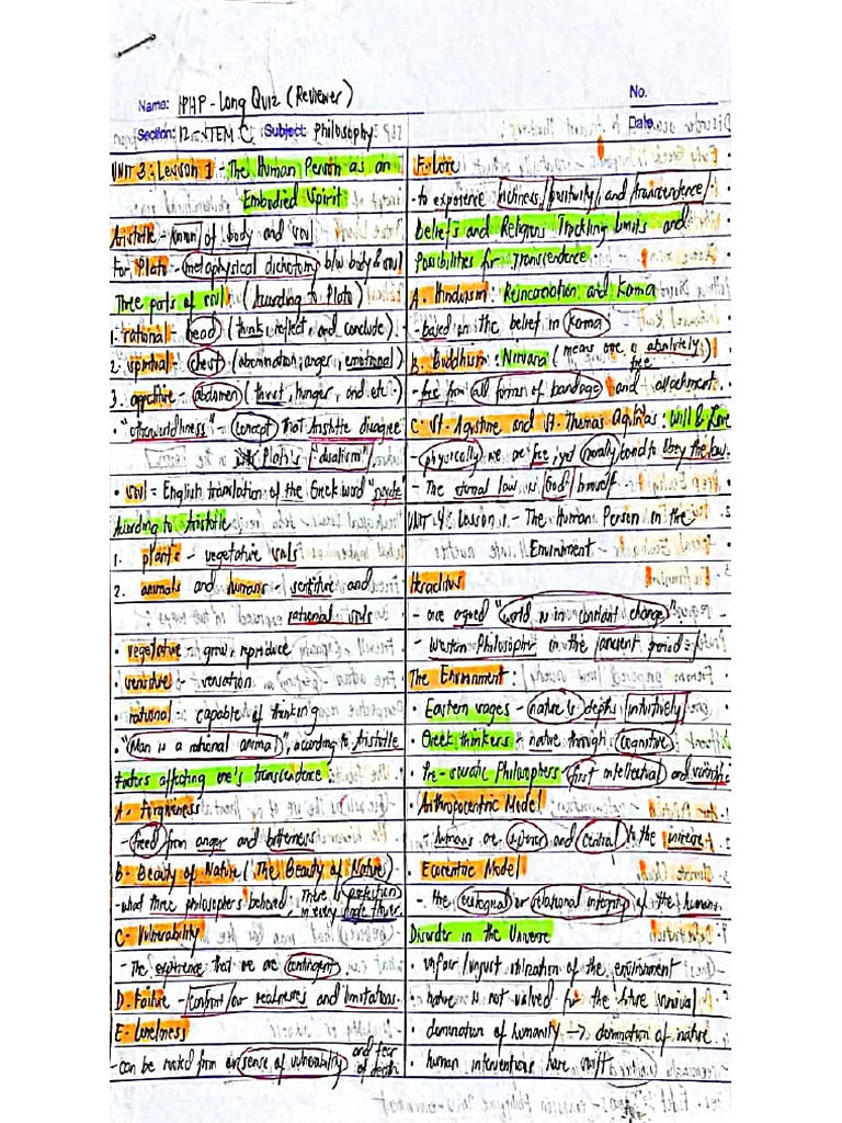 Iphp - Reviewer (2ND Quarter) | PDF