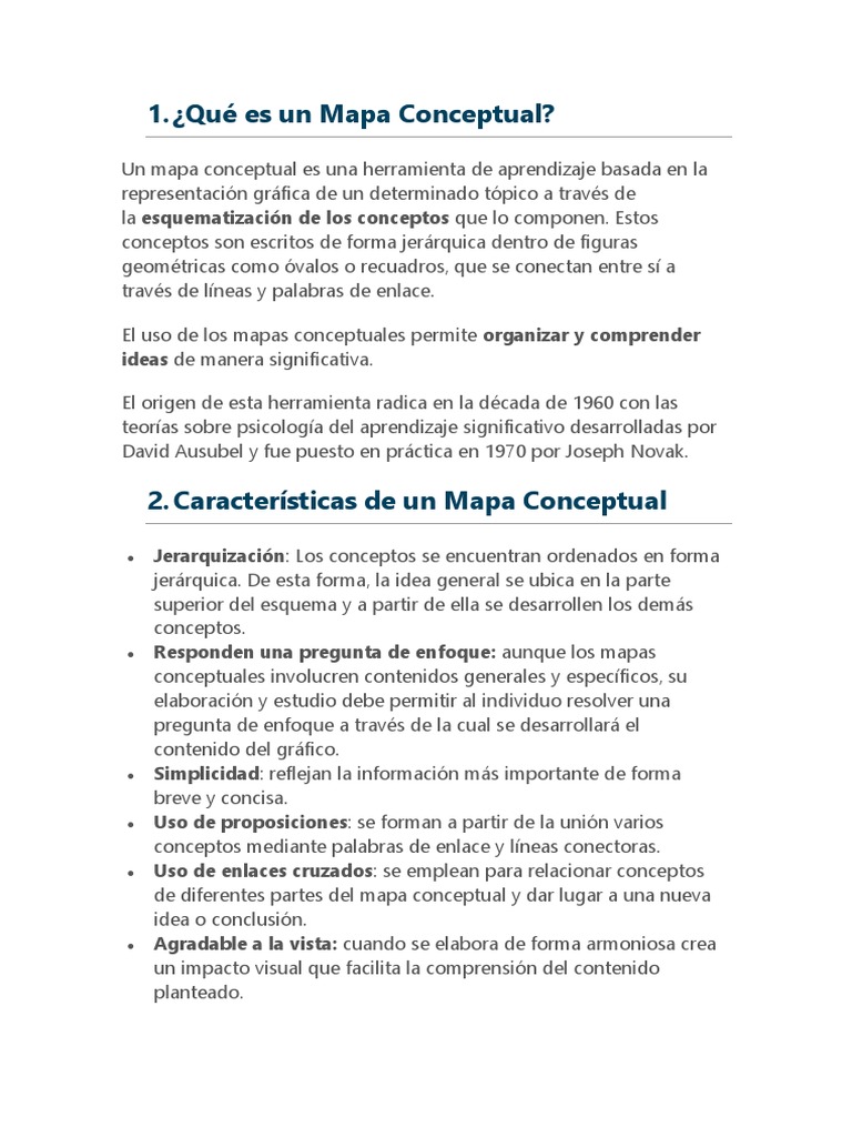 Que Es Un Mapa Conceptual? | PDF | Ciencia cognitiva | Aprendizaje
