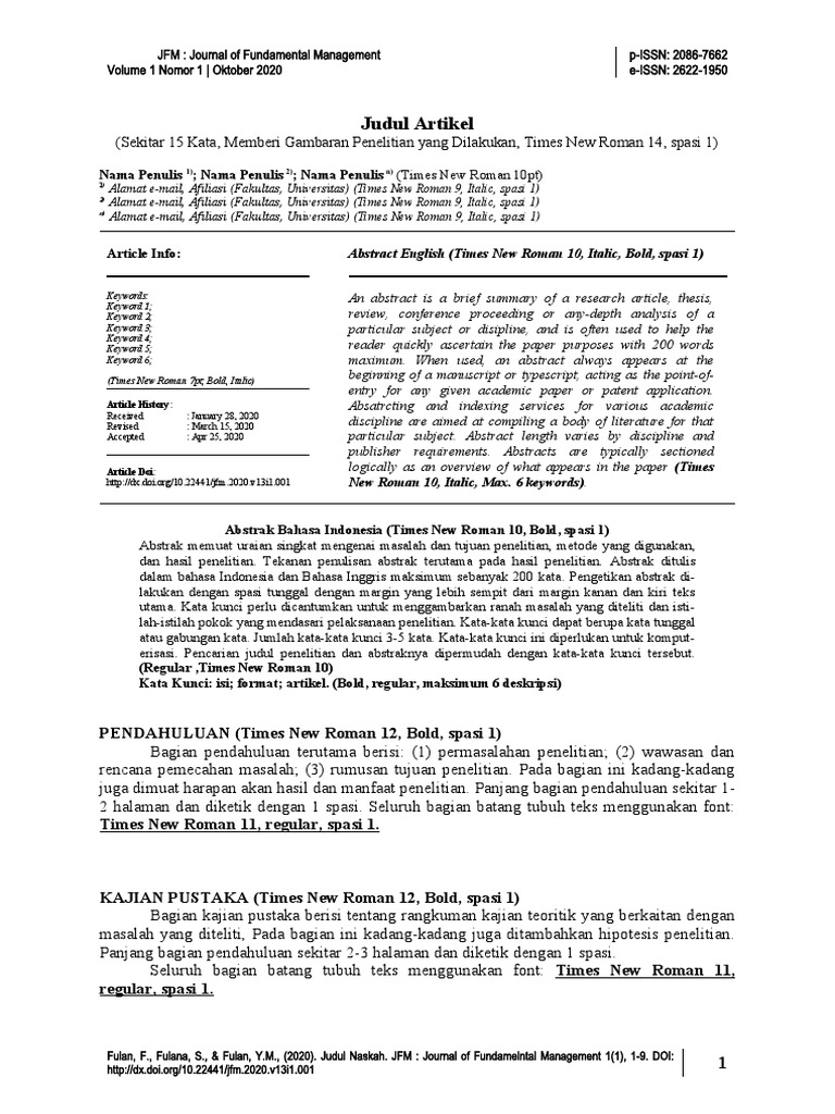 Template JFM Fix | PDF