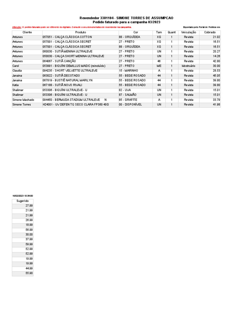 DeMillus PortalPedidos 3381104 20233 | PDF