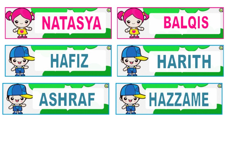 Label Nama Meja | PDF