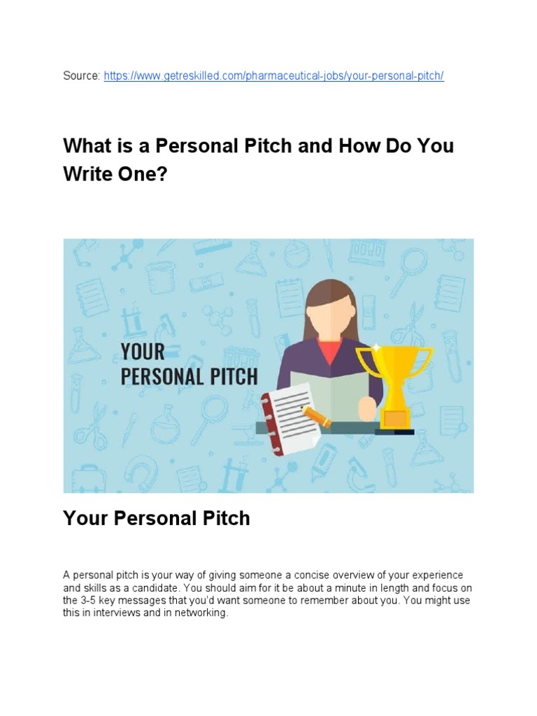 Personal Pitch Exemple – Modèle De Pitch Efficace – LZBN