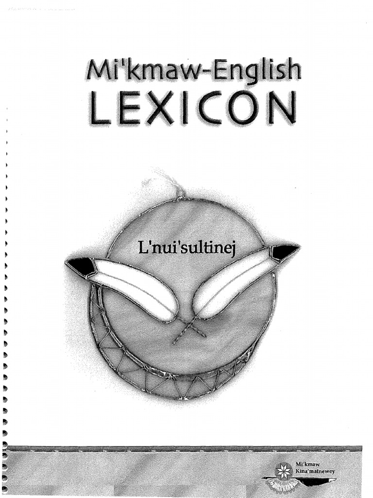Mi Kmaq Lexicon PDF | PDF