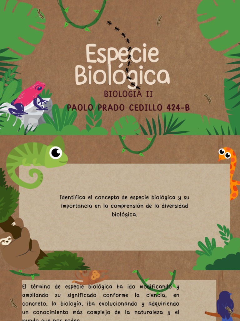 Concepto y Ejemplos de Especie Biológica | PDF | Especies | Biodiversidad