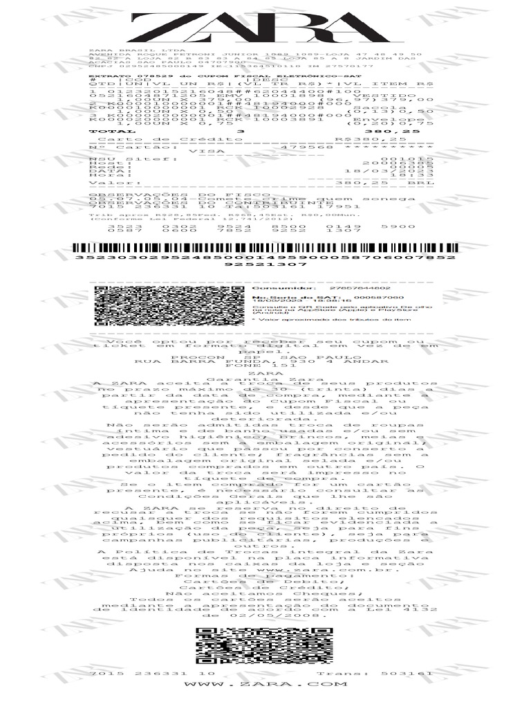 Ticket | PDF | Cheque (banco) | Cartão de crédito