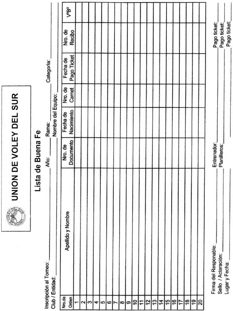 Lista de Buena Fe PDF | PDF