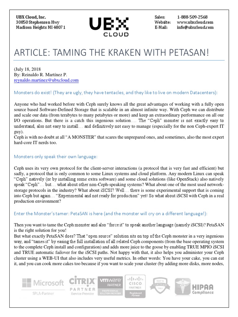 Taming The Kraken | PDF | Software Development | Computer Data Storage