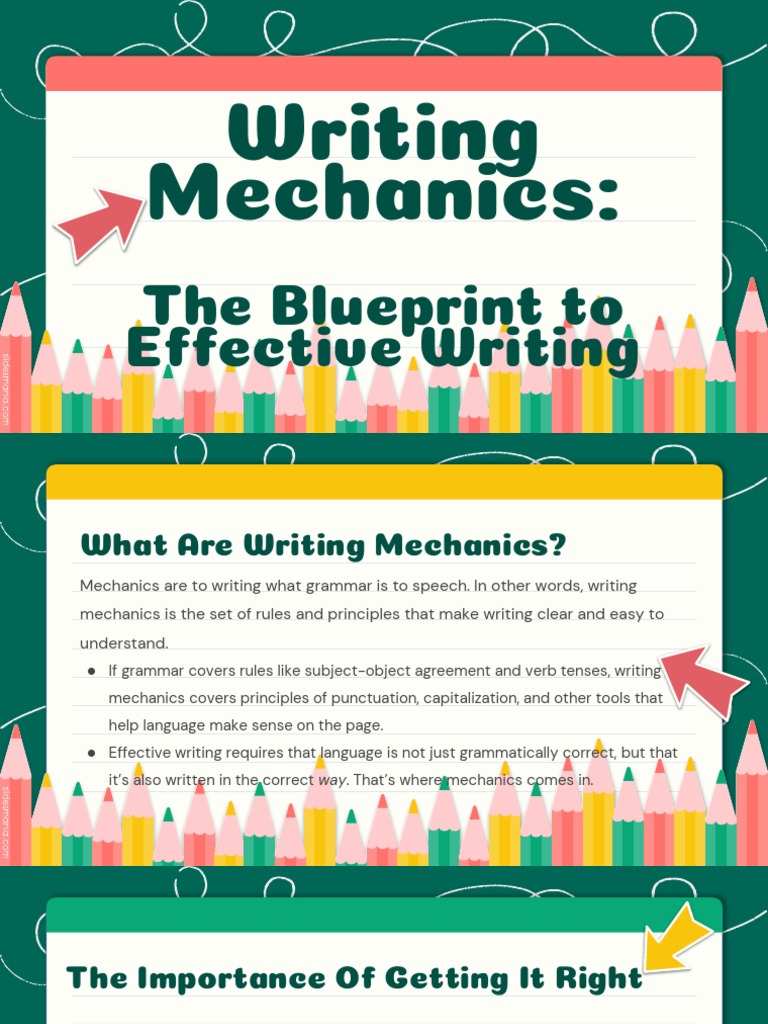Mechanics of Writing | PDF | Verb | Object (Grammar)