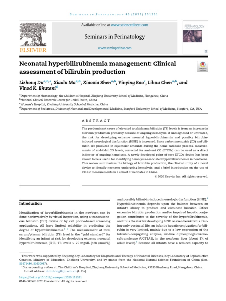 Hiperbillirubinemia | PDF | Medical Specialties | Clinical Medicine