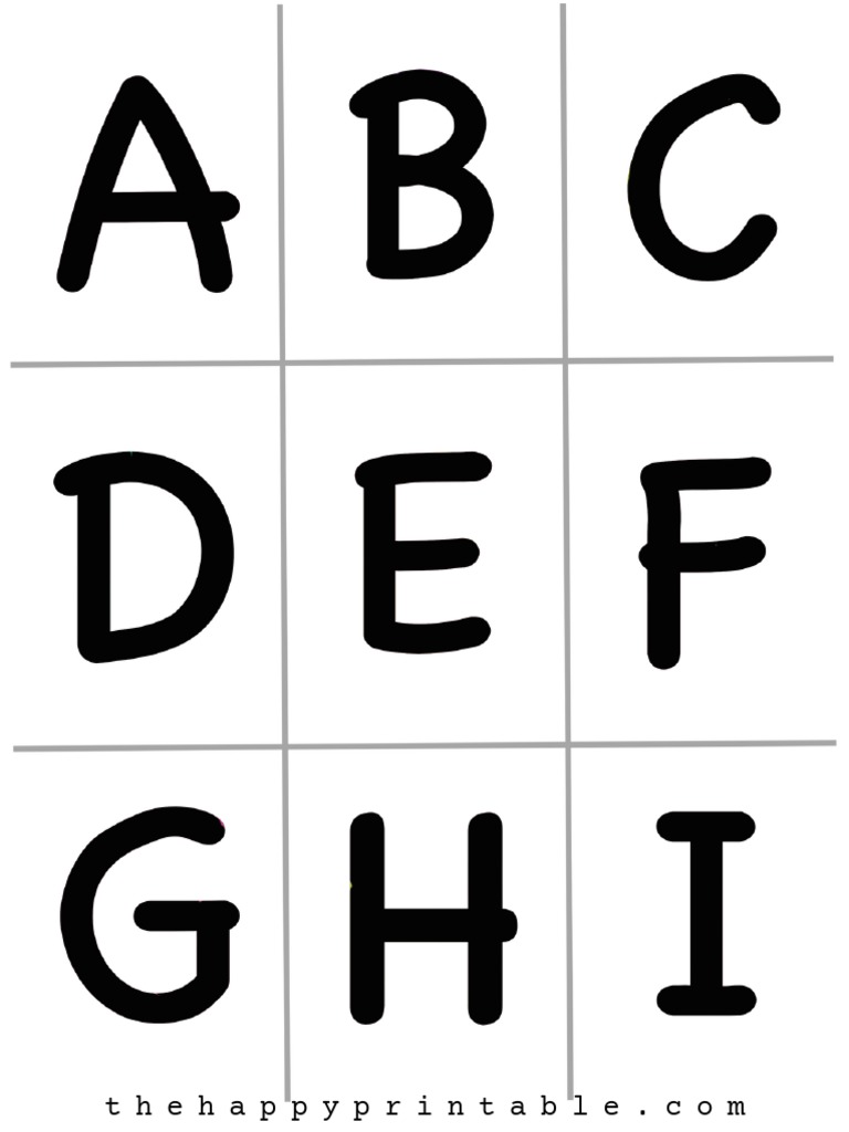 ABC Flashcards - Color and Black and White | PDF