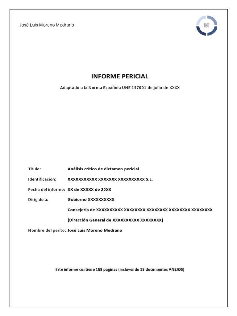 Ejemplo Informe Pericial | PDF | Contabilidad | Negocios económicos