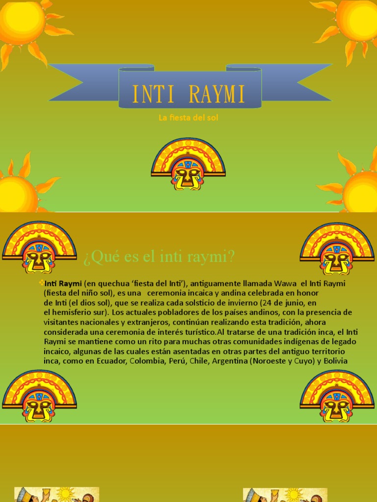 Inti Raymi | PDF | Religión y espiritualidad