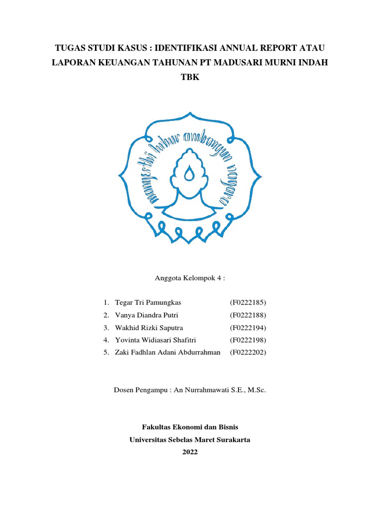 Studi Kasus Annual Report PT Madusari PDF | PDF | Bisnis