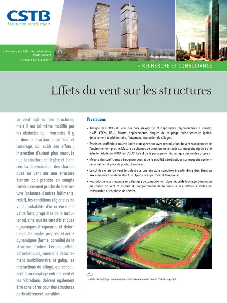 Fiche Effet Vent Structures | PDF | Plaie | Pont