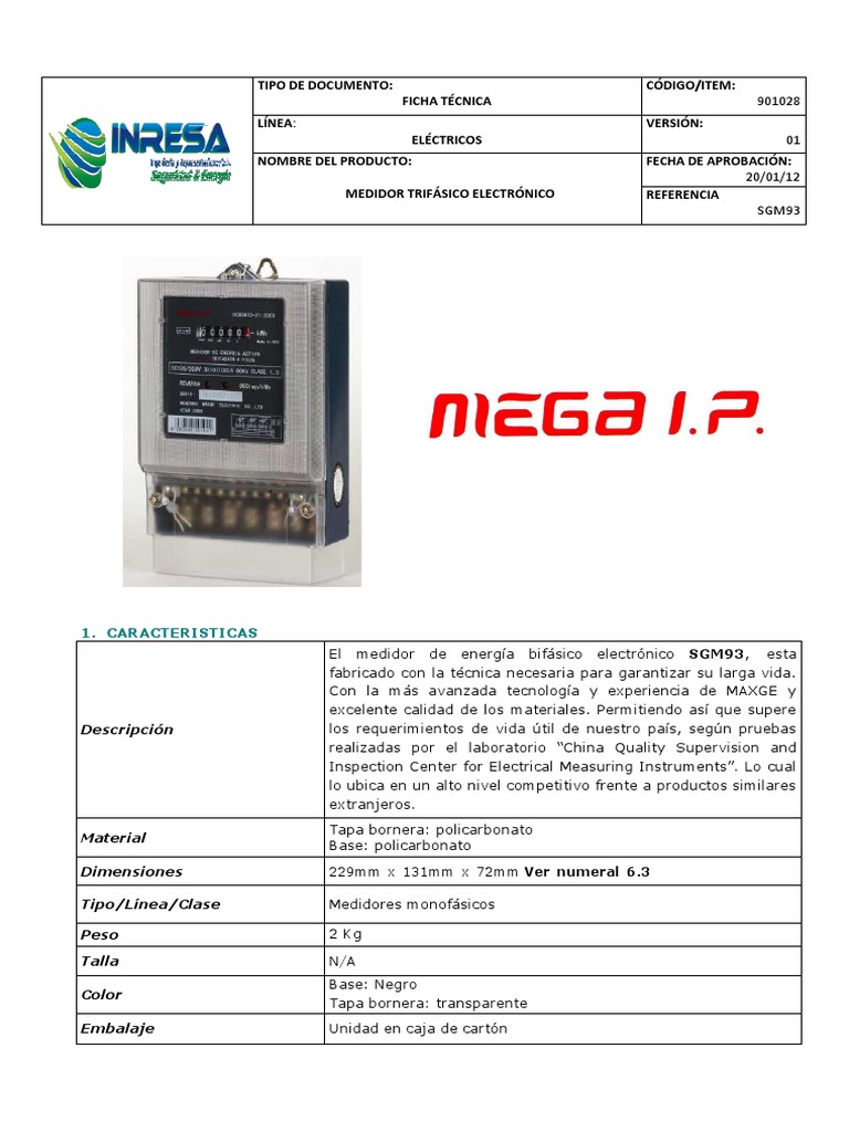 Mega Ip SGM93 | PDF | Corriente eléctrica | Residuos