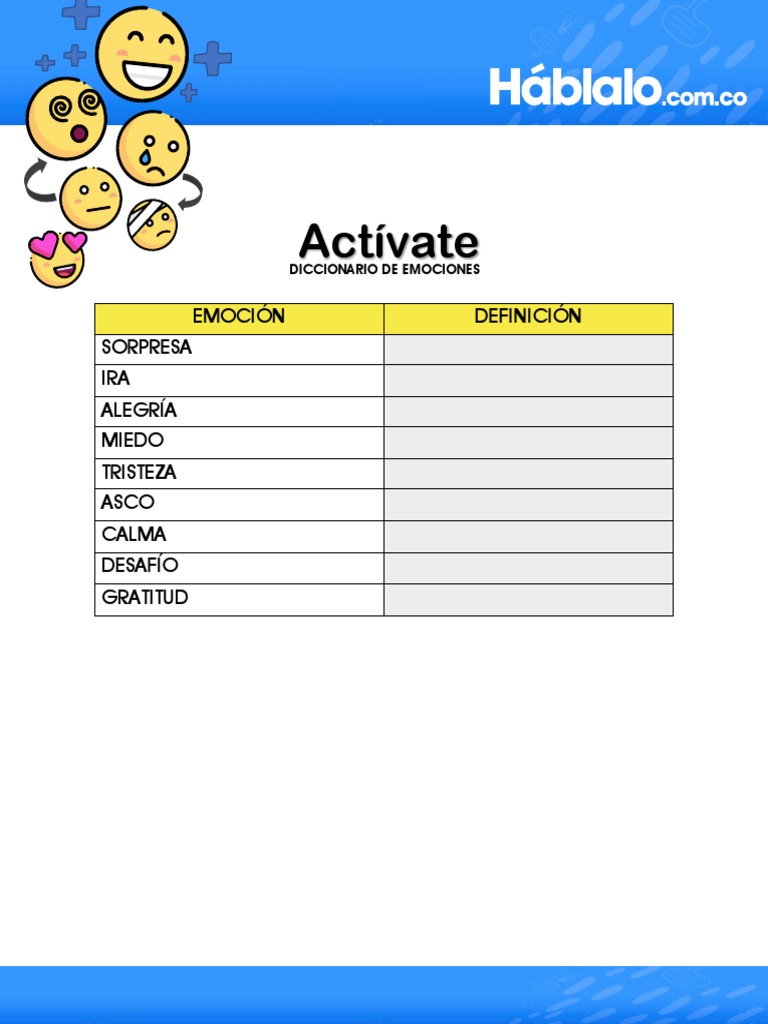 Diccionario de Emociones | PDF