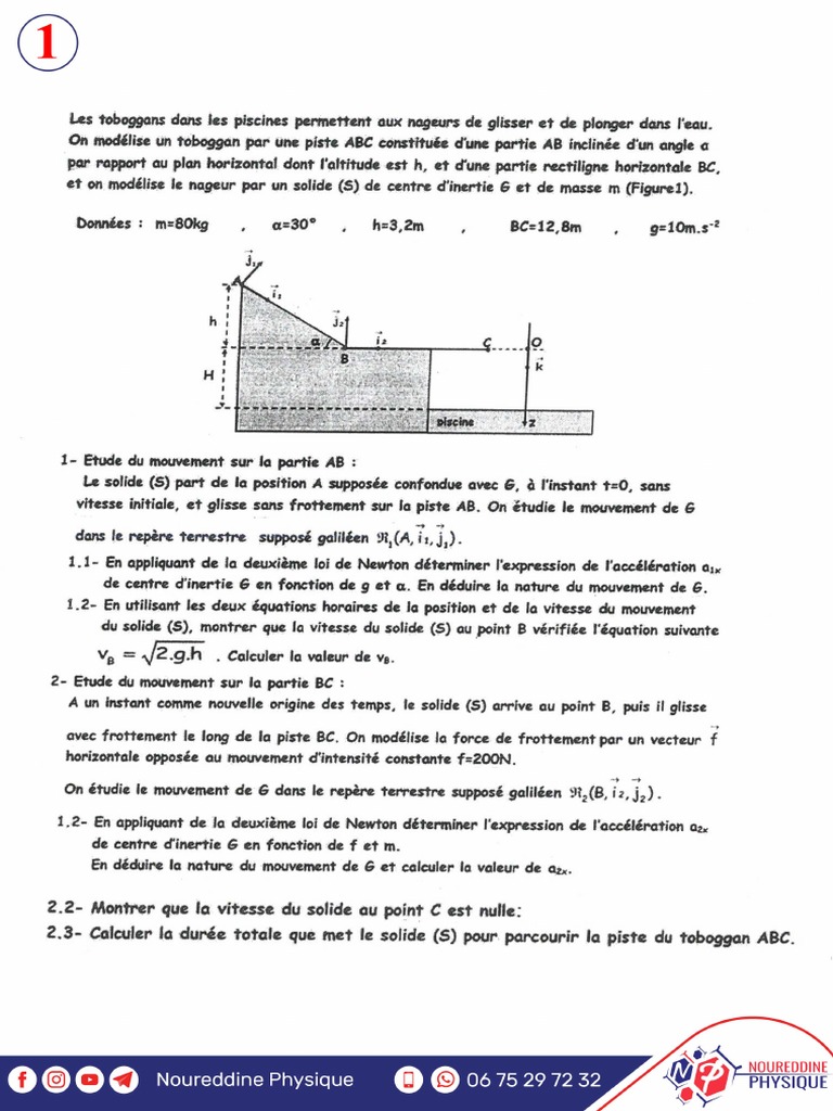 Mecanique - Exercice Complet PDF | PDF