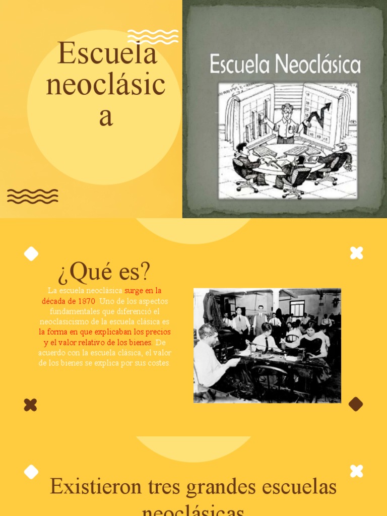 Teoría y principales ideas de la escuela neoclásica | PDF | Economía ...